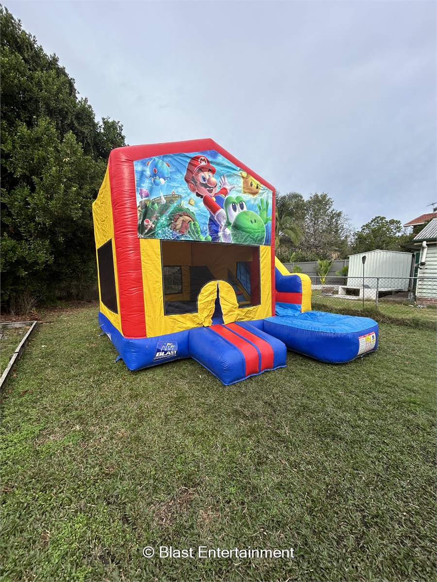 4x5 Slide Super Mario Jumping Castle - Jumping Castle Hire in Brisbane ...