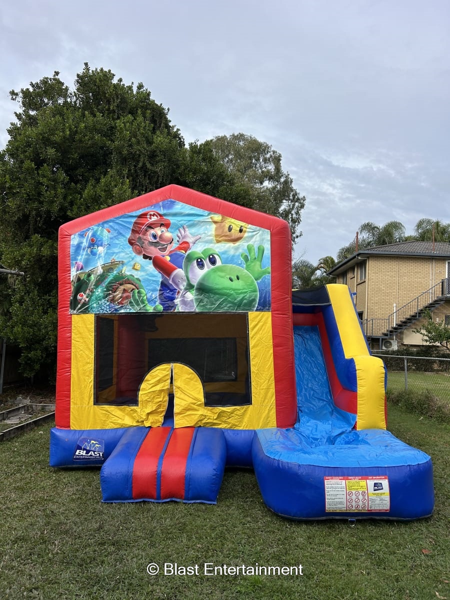 4x5 Slide Super Mario Jumping Castle - Jumping Castle Hire in Brisbane ...