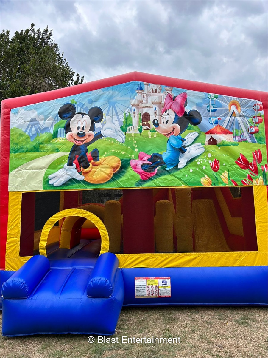 🐭 5x5 Mickey & Minnie Obstacle Slide - Jumping Castle Hire in Brisbane ...
