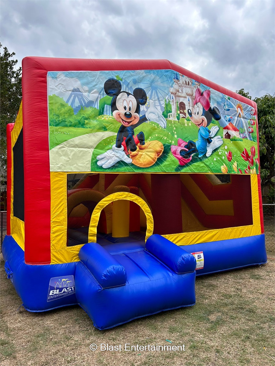 🐭 5x5 Mickey & Minnie Obstacle Slide - Jumping Castle Hire in Brisbane ...