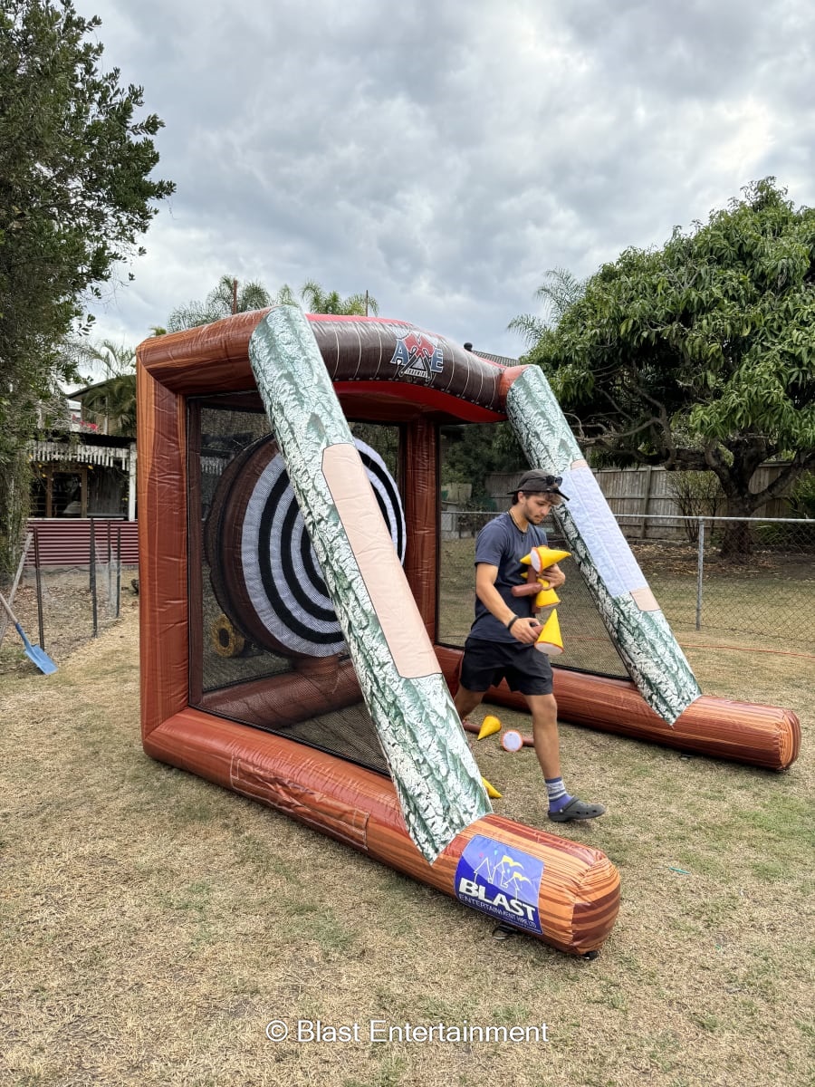 🪓 Axe Throw - Soft Play, not real axes!🪓 - Jumping Castle Hire in ...