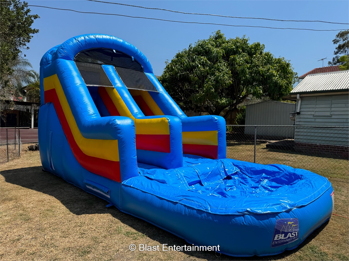 🌊 Big Blue Water Slide - Jumping Castle Hire in Brisbane , North ...