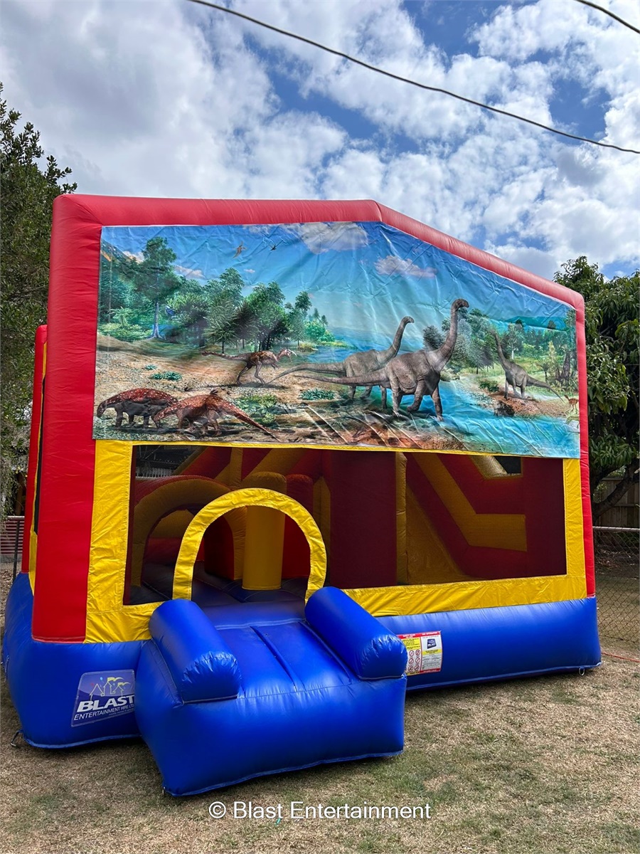 🦖 Dinosaur 5x5 Obstacle Slide - Jumping Castle Hire in Brisbane , North ...