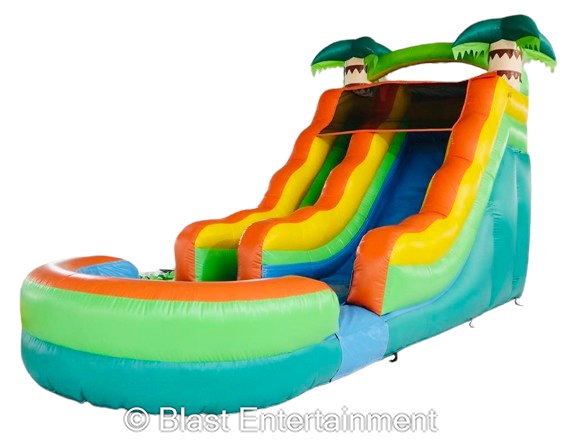 🌴22ft Epic Tropical Dry Slide - Jumping Castle Hire in Brisbane , North ...